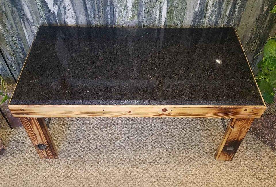 Mesabi Black Granite Coffee Table | LaurentianMGS